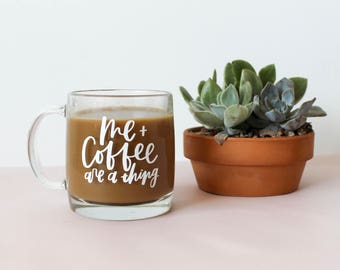 Hand lettered mug | Etsy