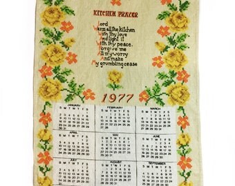 1977 calendar | Etsy