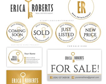 Real Estate logo design Realtor logo key logo Premade