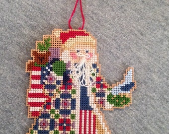 Santa cross stitch | Etsy