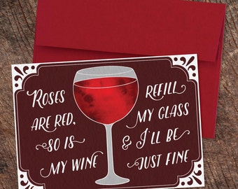 Wine lover card | Etsy