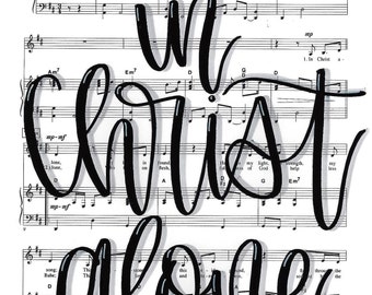 In christ alone | Etsy