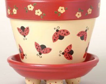 Ladybug planter | Etsy