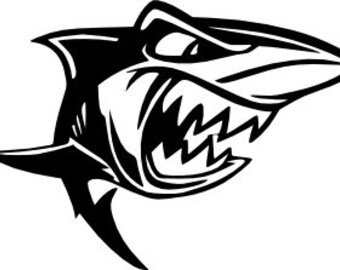Shark decal | Etsy