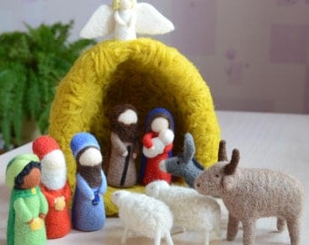 Felt nativity scene | Etsy