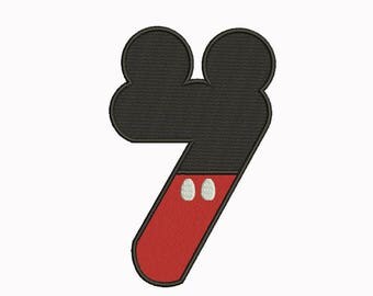 Mickey number 7 | Etsy