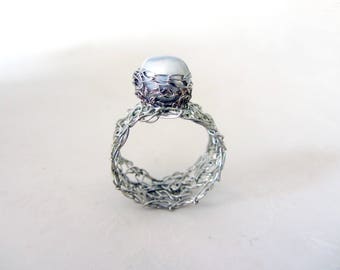 PDF pattern How to crochet a wire ring step by step crochet