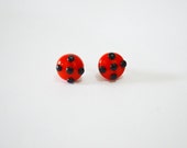 Ladybug earrings | Etsy