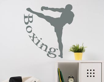 Boxing gloves decal | Etsy