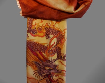 Dragon scarf | Etsy