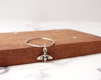 Dangle charm ring | Etsy