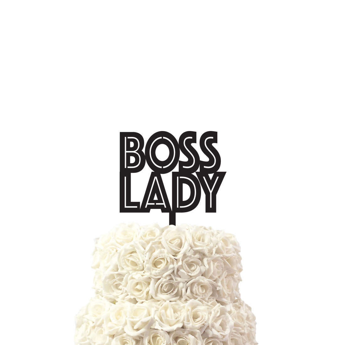 Cake topper boss lady birthday cake topper 30 colors