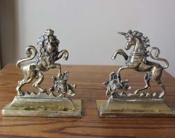 Lion bookends | Etsy