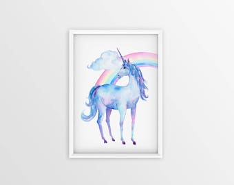 Unicorn poster | Etsy