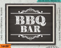 Unique bbq sign related items | Etsy