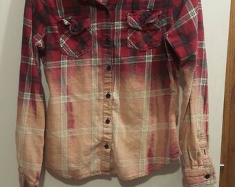 Bleached flannel | Etsy