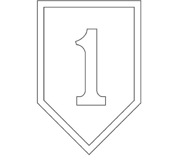 US Army 1st Infantry Division Patch Vecor Files dxf eps svg
