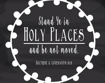 Stand in holy places | Etsy