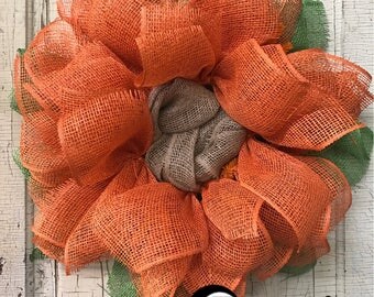 Fall deco mesh | Etsy