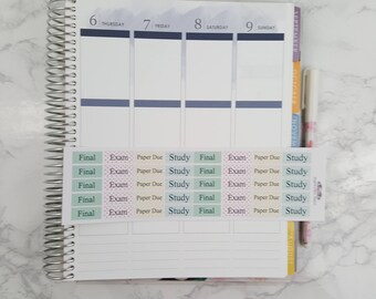 Assignments Planner Stickers College Stickers Uni Stickers