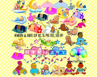 New baby clipart | Etsy