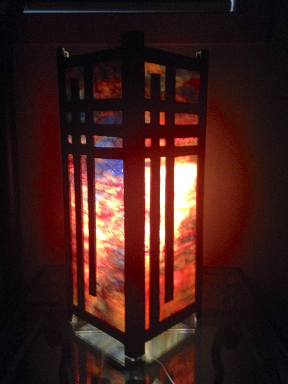 Square Table Lamp Stained Glass Lamp Desk Lamp Box Lantern square-table-lamp-stained-glass-lamp-desk-lamp-box-lantern
