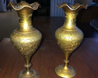 India brass vase | Etsy