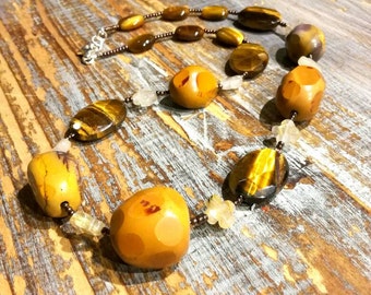 Mustard jasper | Etsy