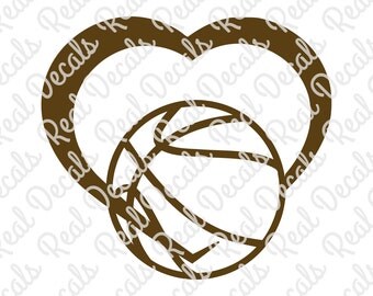 Heart basketball | Etsy