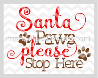 Santa paws | Etsy