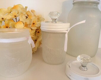 Mason jar knobs | Etsy