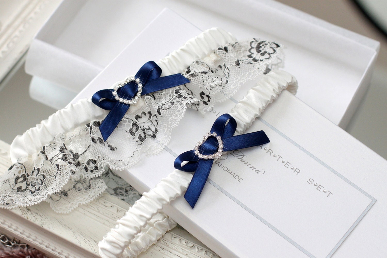 navy blue wedding garter set navy blue garter set navy blue