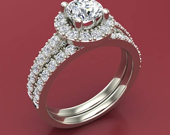 Engagement ring set | Etsy