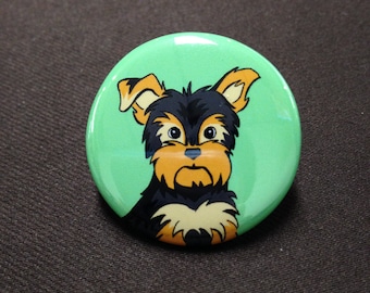 Yorkie buttons | Etsy