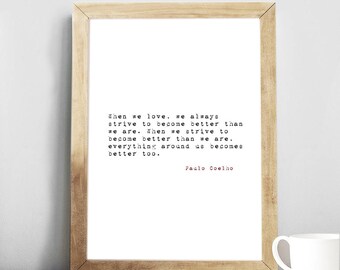 Paulo coelho quote | Etsy