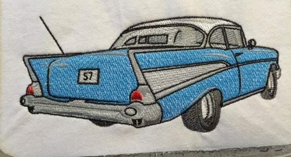 Embroidered 57 Chevy T-Shirt