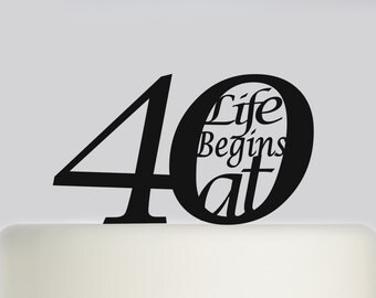 Life begins at 40 | Etsy