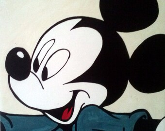 Peinture toile minnie | Etsy