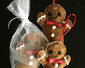 Felt gingerbread man | Etsy