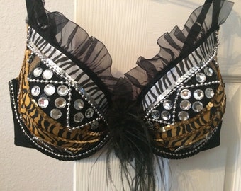 Leopard print bra | Etsy