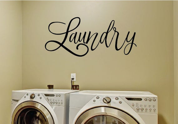 Laundry Room Decal Laundry Room Sign Laundry Wall Decal