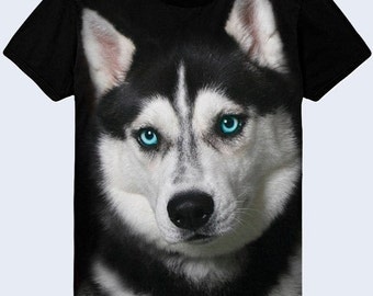 Husky t shirt | Etsy