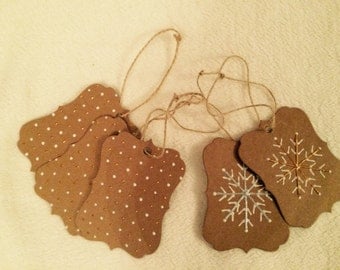 Items similar to 6 Handmade Gift Tags on Etsy