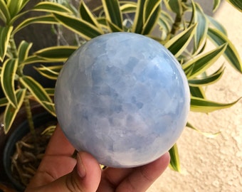 Blue crystal ball | Etsy