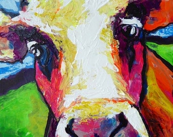 Pop art cow | Etsy