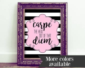 Carpe diem sign | Etsy