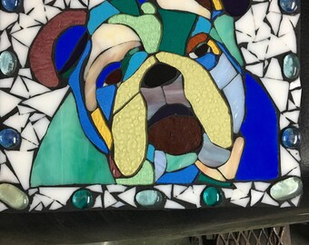 Bulldog mosaic | Etsy