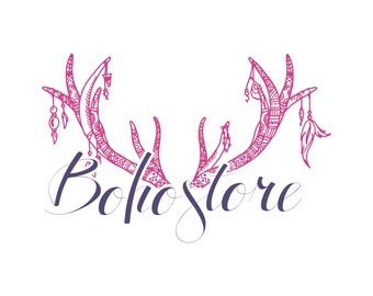 Boho logo design | Etsy