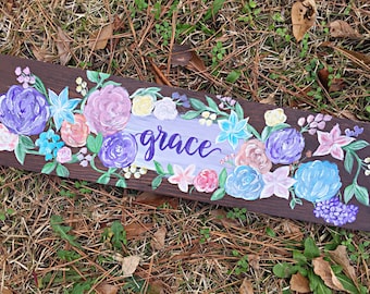 Wooden grace sign | Etsy