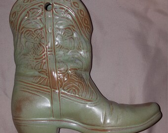 Ceramic cowboy boots | Etsy